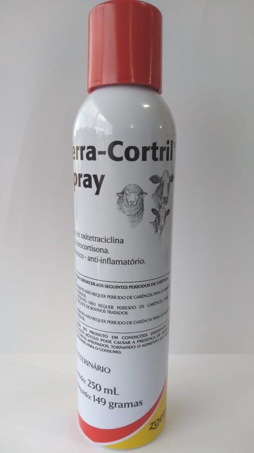 Terra-Cortril spray 250ml spray antibiótico - Costavet